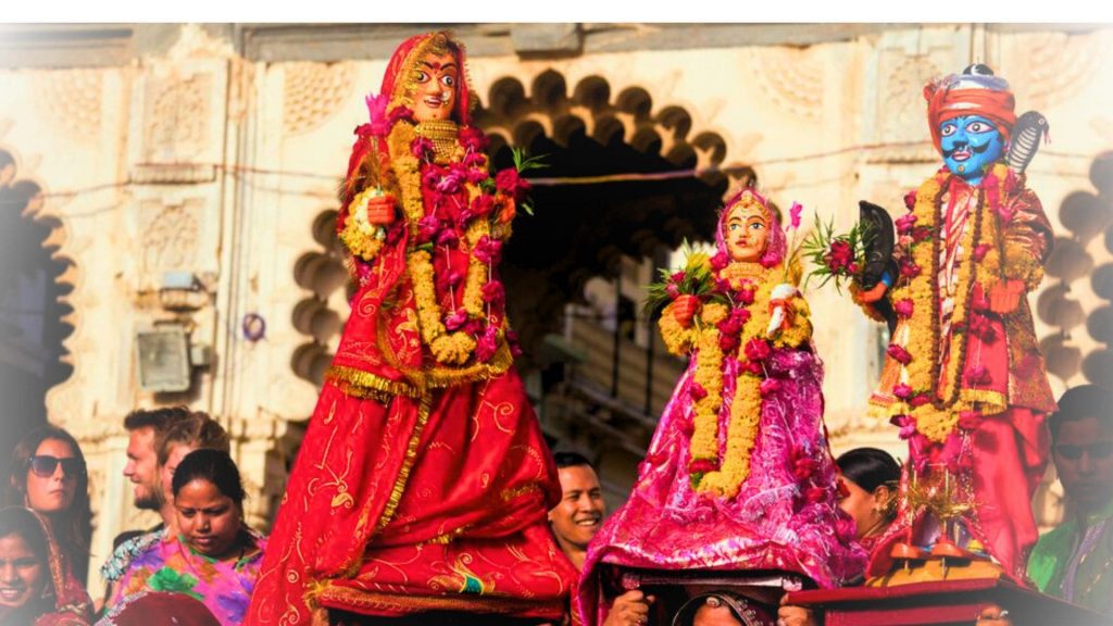 Gangaur Festival Royal Celebration in Jaipur Rajasthan India